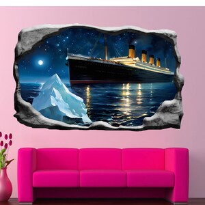 Titanic Large Wall Sticker Art Mural Decal Office Nursery Room Home ...
