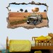 Army Vehicle 4 Wheel Drive off Road Wall Sticker Art Poster Mural ...