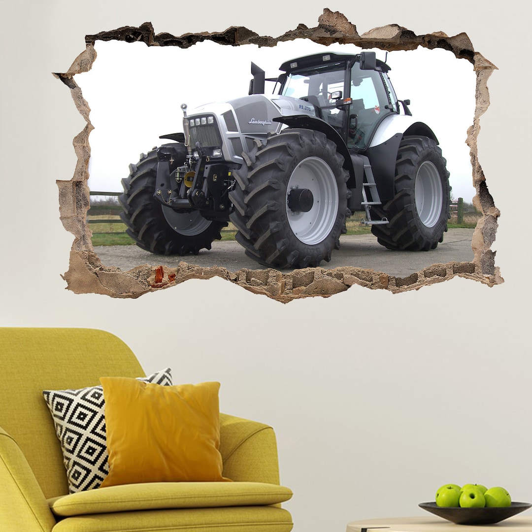 Powerful Fast Modern Tractor Wall Sticker Art Poster Mural Transfer ...