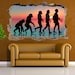 Evolution of Human Educational Wall Sticker Art Poster Mural Transfer ...