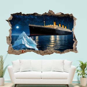 Titanic Wall Sticker Art Mural Decal Office Nursery Room Home Decor ...