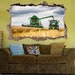 Tractor Combine Harvester Wheat Field Wall Sticker Art Poster - Etsy