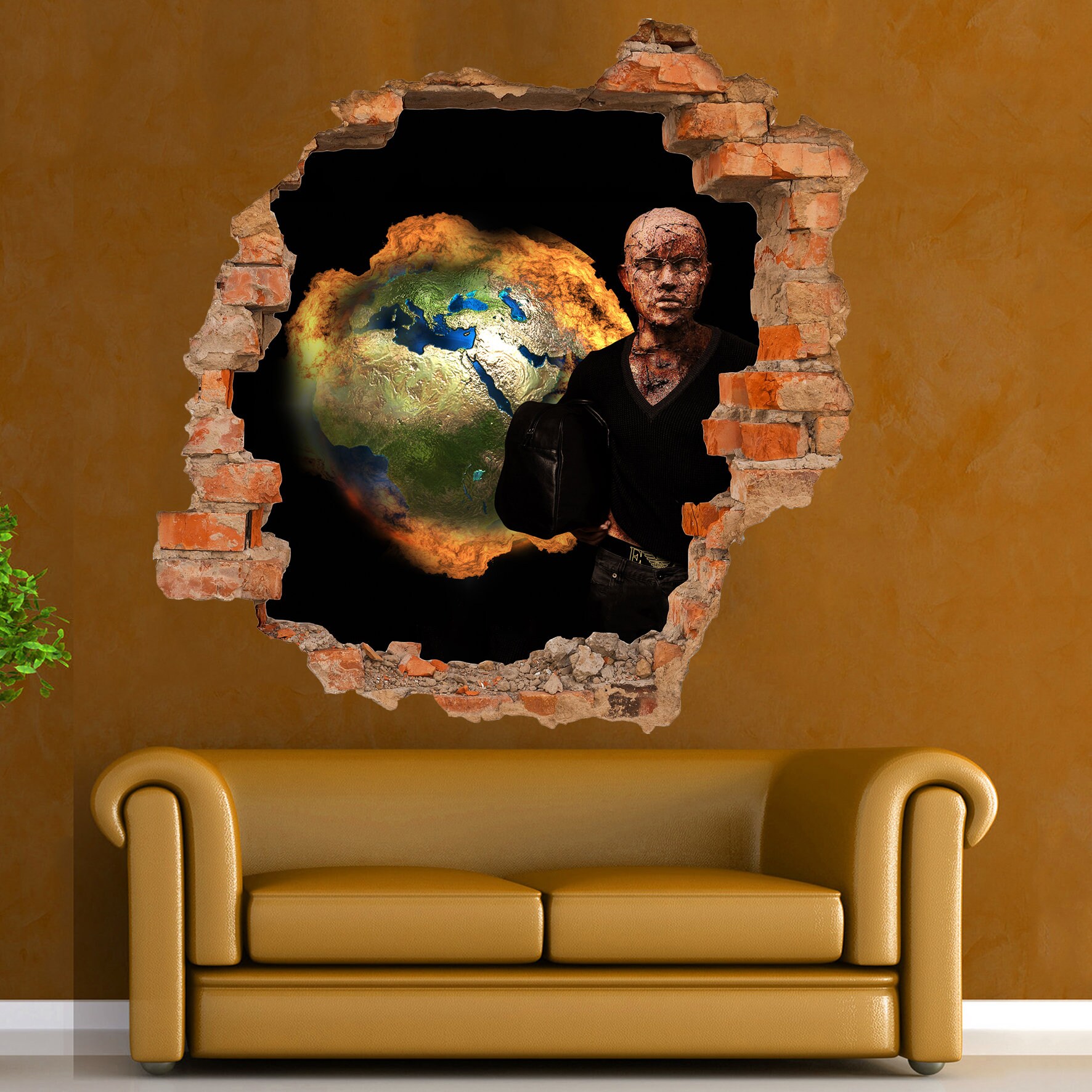 Apocalyptic Disaster Zombies Wall Sticker Art Poster Mural Transfer ...