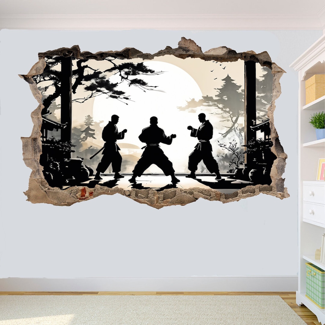Traditional Kung Fu Dojo Big Wall Sticker Art Poster Mural Transfer ...