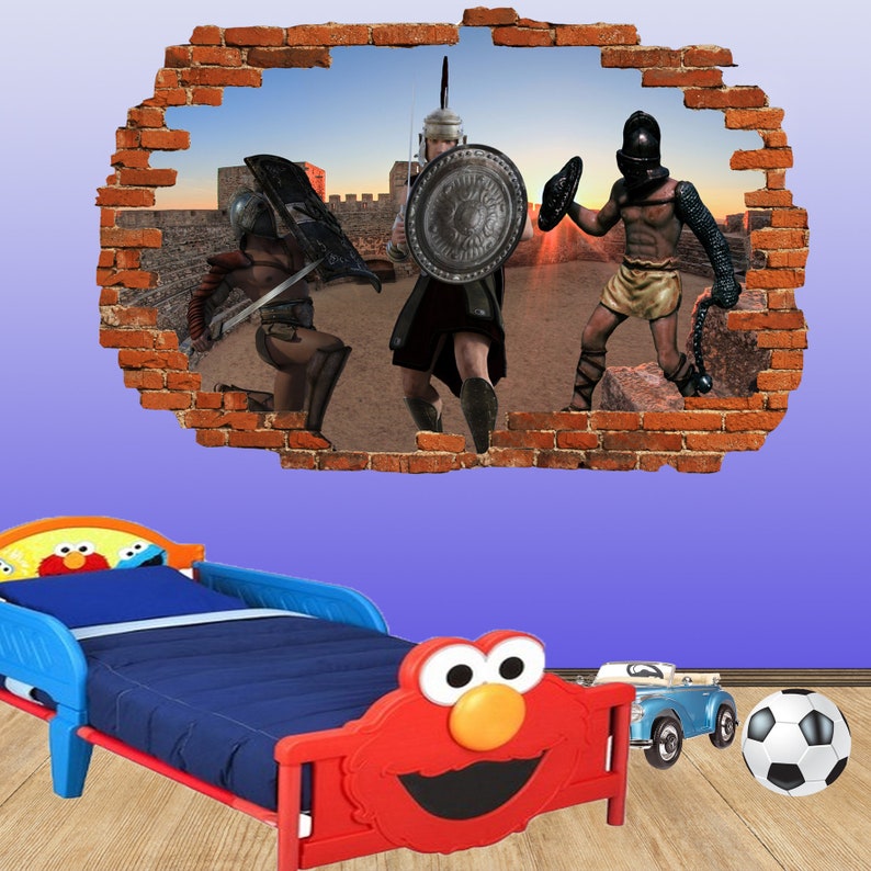 Roman Empire Colosseum Gladiators Wall Sticker Mural Poster - Etsy