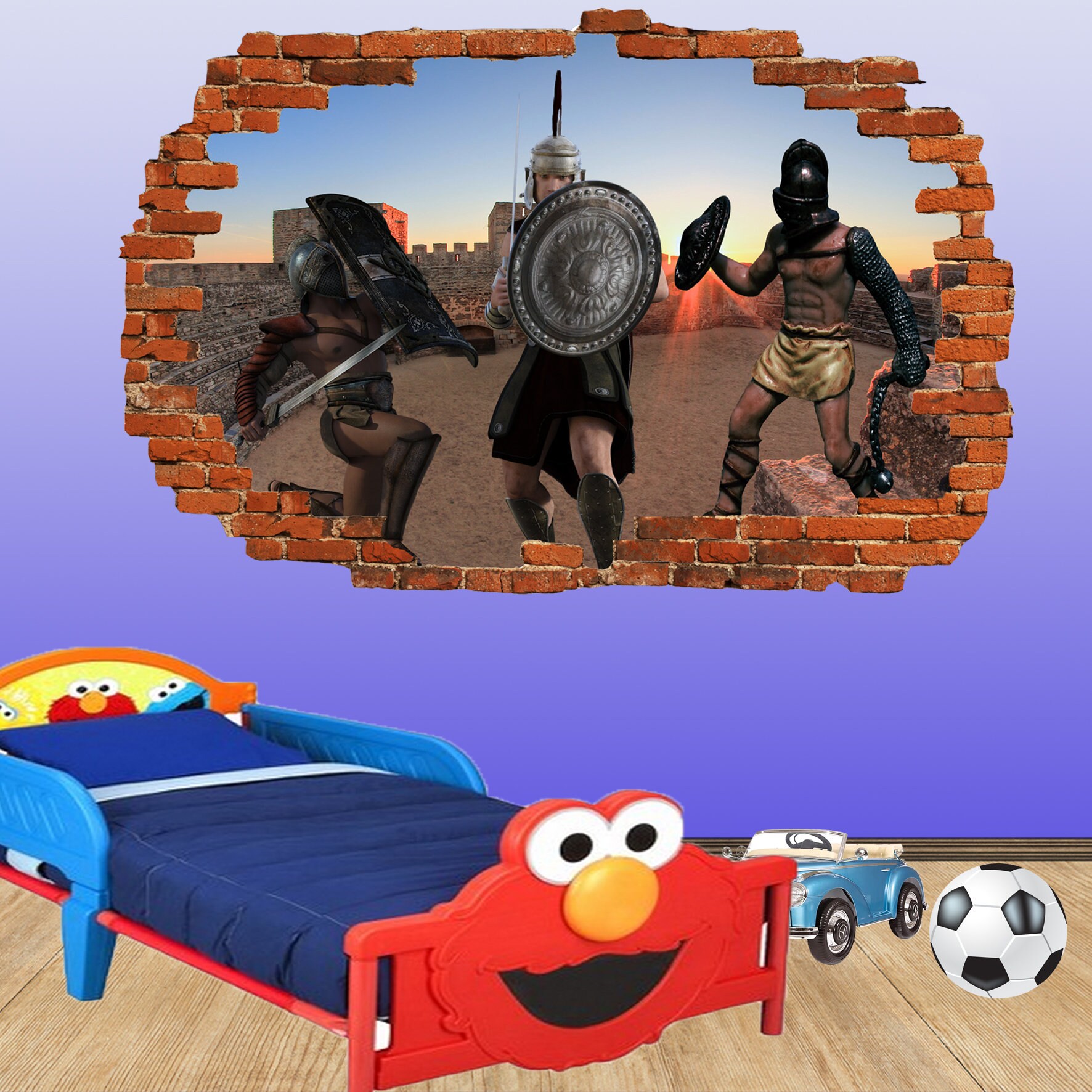 Roman Empire Colosseum Gladiators Wall Sticker Mural Poster Decal Room ...