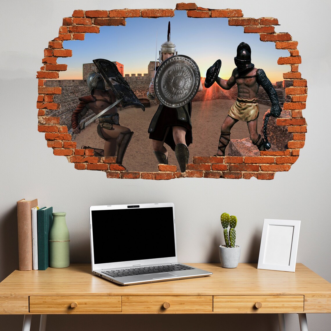 Roman Empire Colosseum Gladiators Wall Sticker Mural Poster - Etsy