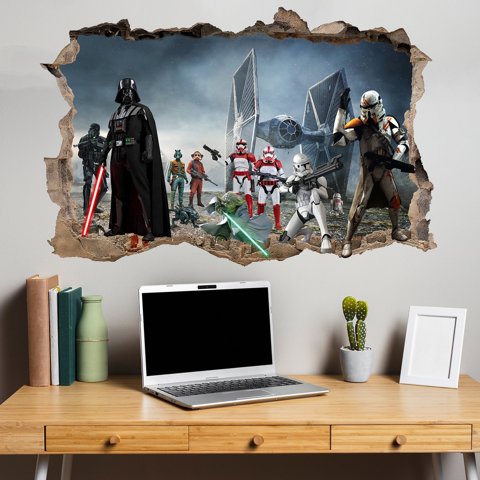 Star Troopers Robots Spaceship Wall Sticker Art Poster Mural Transfer ...