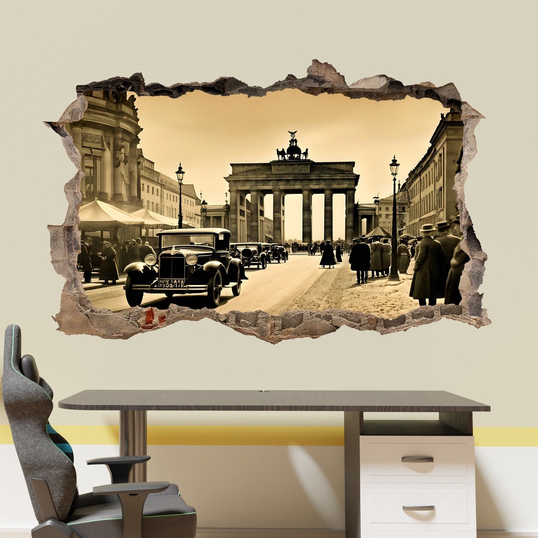Vintage Berlin Germany Wall Art Sticker Decal Mural Poster Office ...