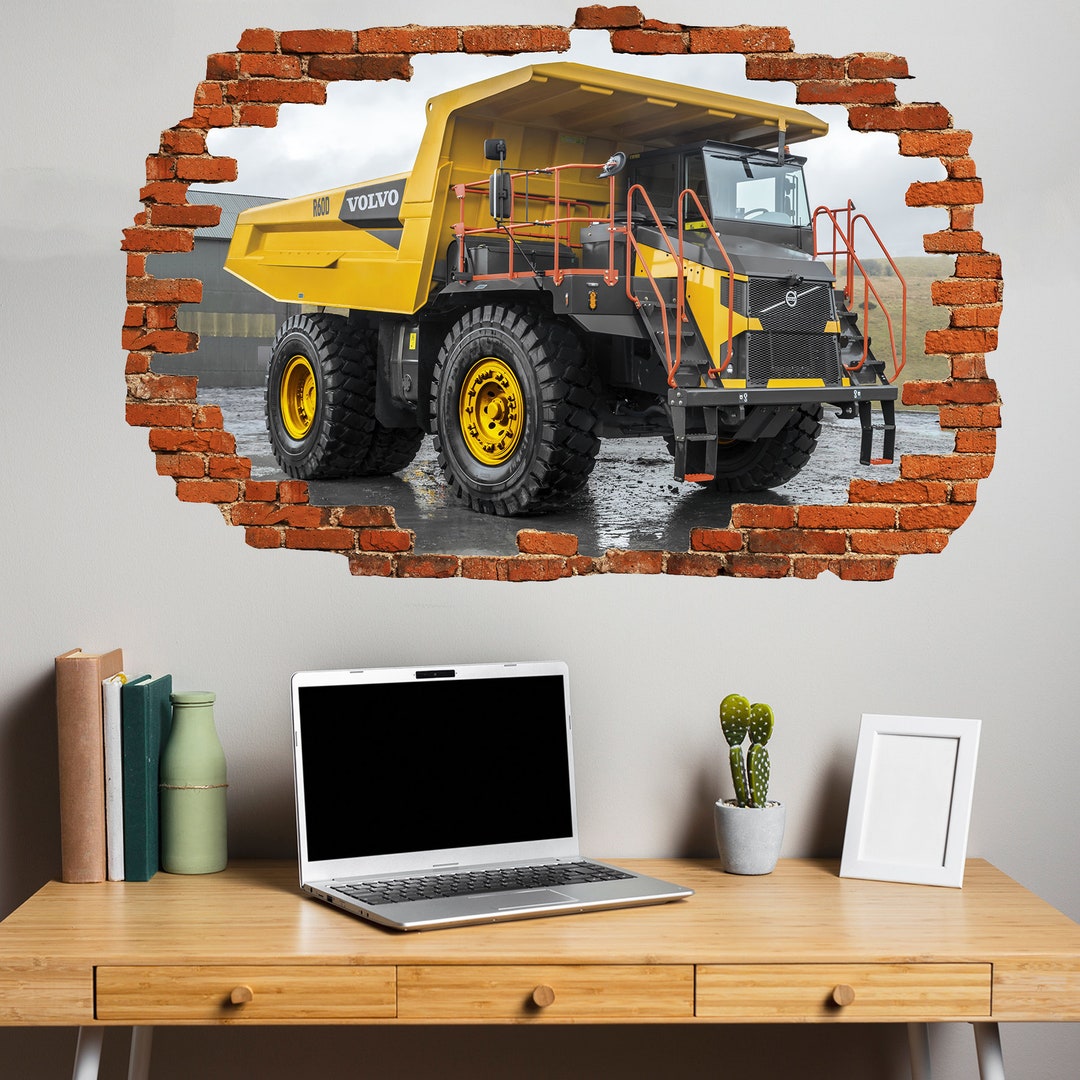 Massive Mine Load Truck Wall Sticker Art Poster Mural Transfer Decal ...
