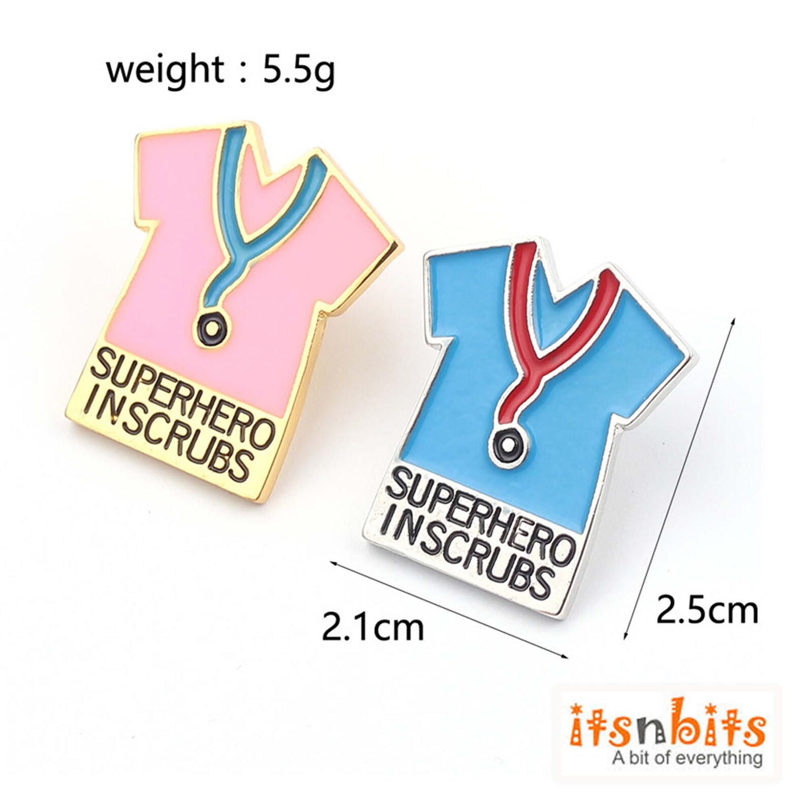 Super Hero in Scrubs Enamel Pin Badge Superhero NHS Worker | Etsy UK