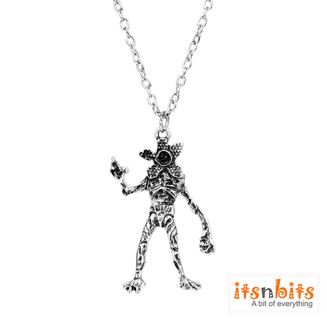 Stranger Things Inspired Demogorgon Necklace Metal Him Her - Etsy