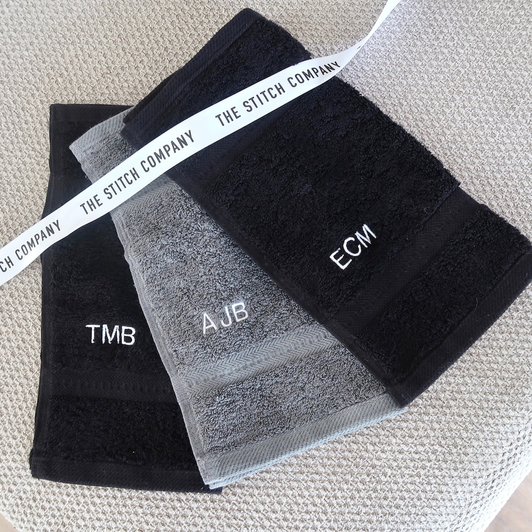 Personalised Luxury Face Cloth Flannel, Embroidered Name Initials ...