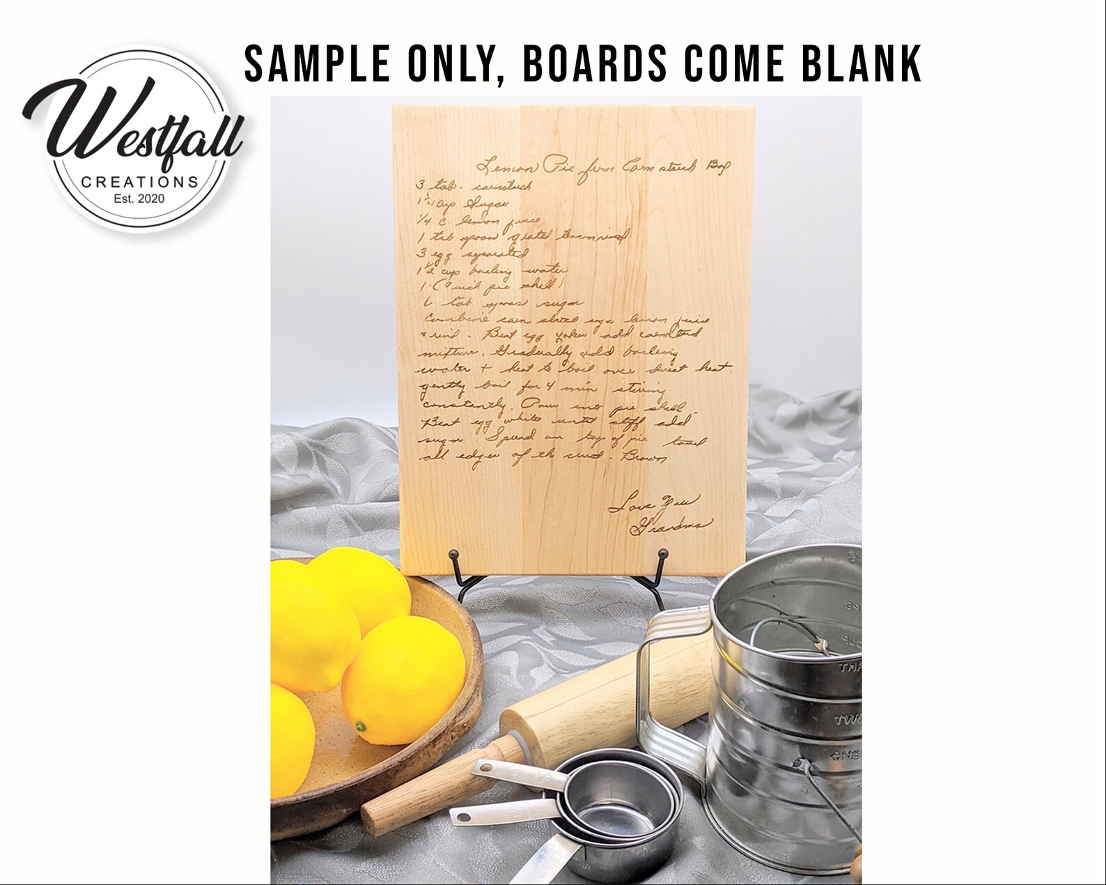 9x12 Cherry & Hard Maple Cutting Board Blanks: Ready for Laser ...