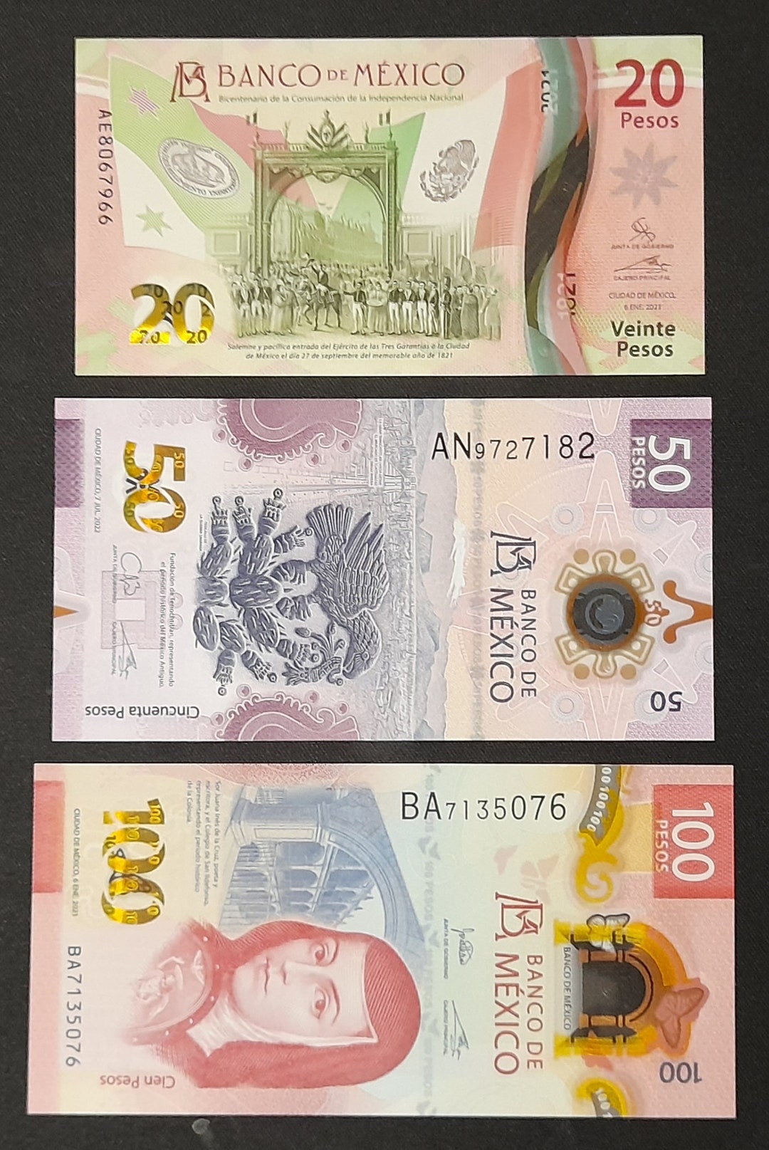 Polymer Banknotes of Mexico. - Etsy