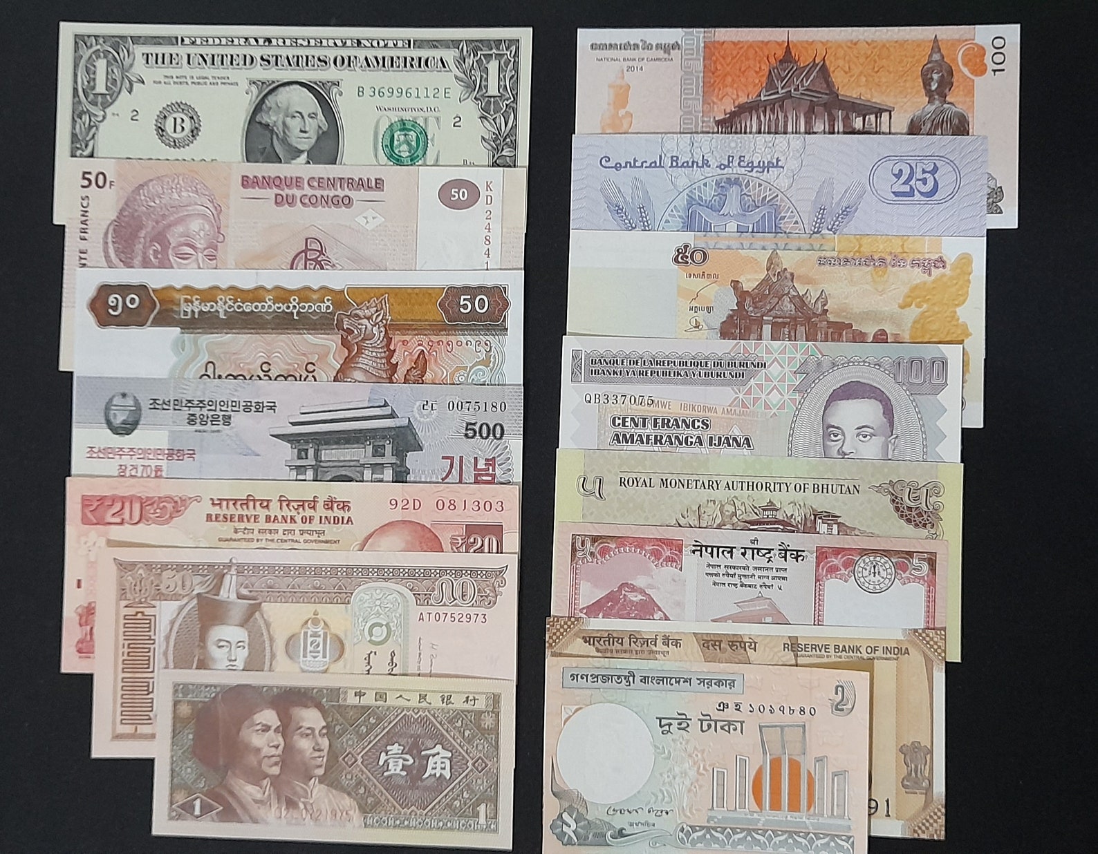 15 UNC World Banknotes. - Etsy
