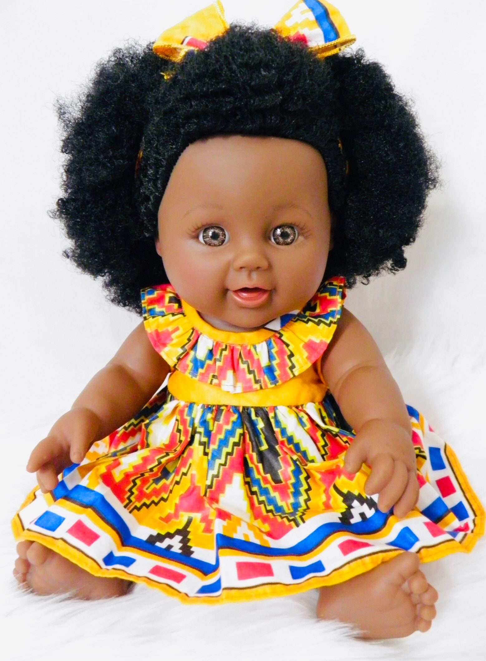 ALAAM African Doll - 30.5 Cm Tall Afro Doll in Beautiful Colorful ...