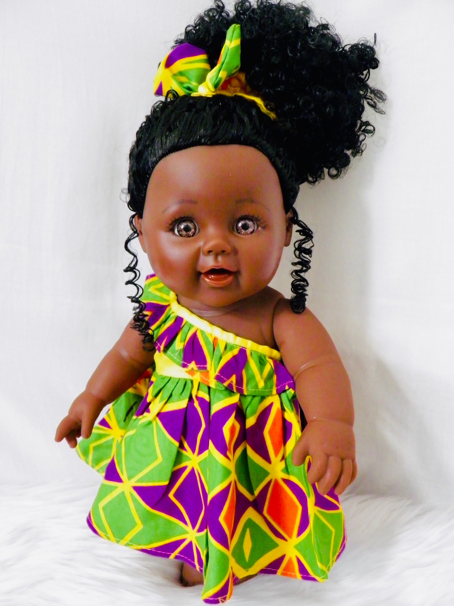 ALAAM African Doll - 30.5 Cm Tall Afro Doll in Beautiful Colorful ...