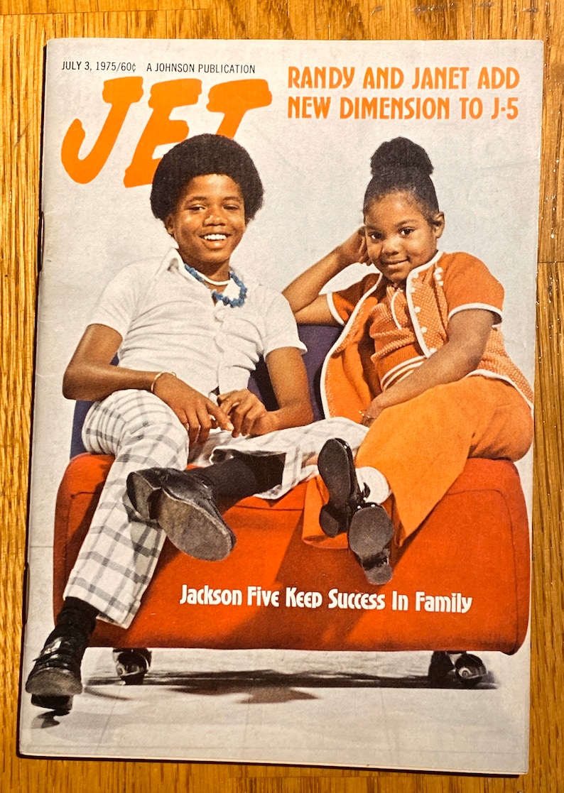 Vintage Jet Magazine Janet Jackson Randy Jackson July 3 1975 - Etsy