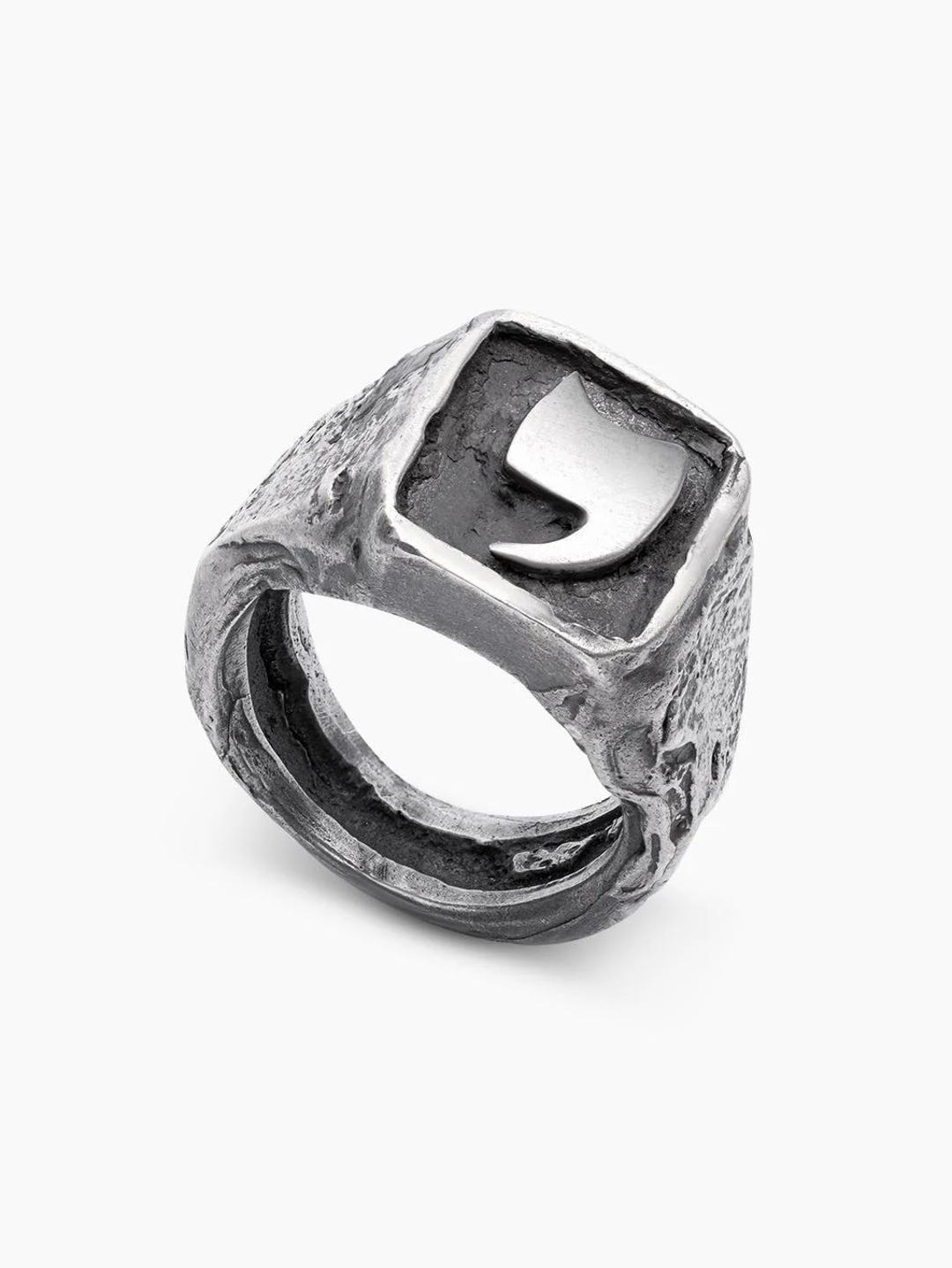 Youd Ring Hebrew Letter 925 Sterling Silver Ring Handcraft Judaica - Etsy