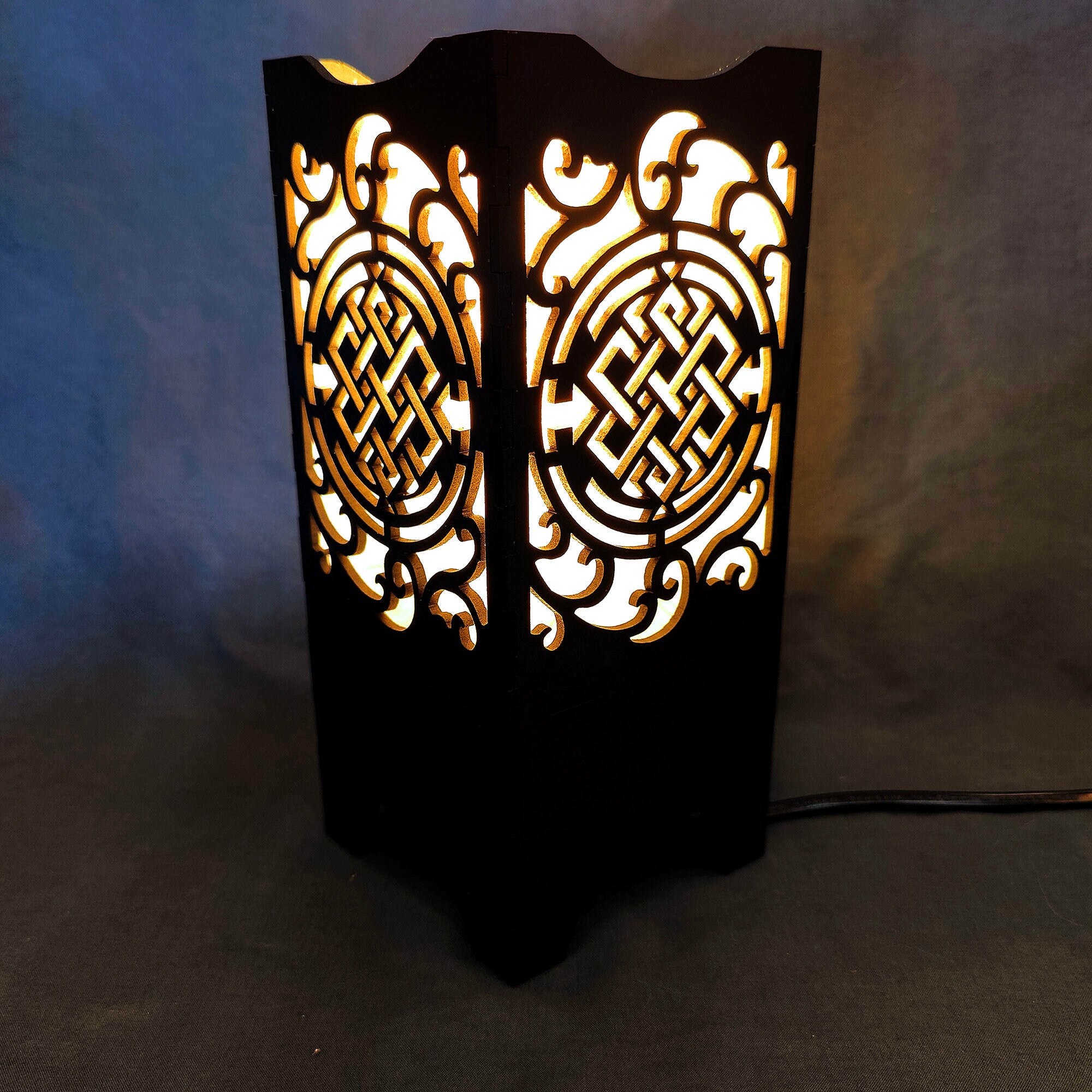 Shoji Style Decorative Desk Lamp for Home or Office Rice Paper Lantern ...