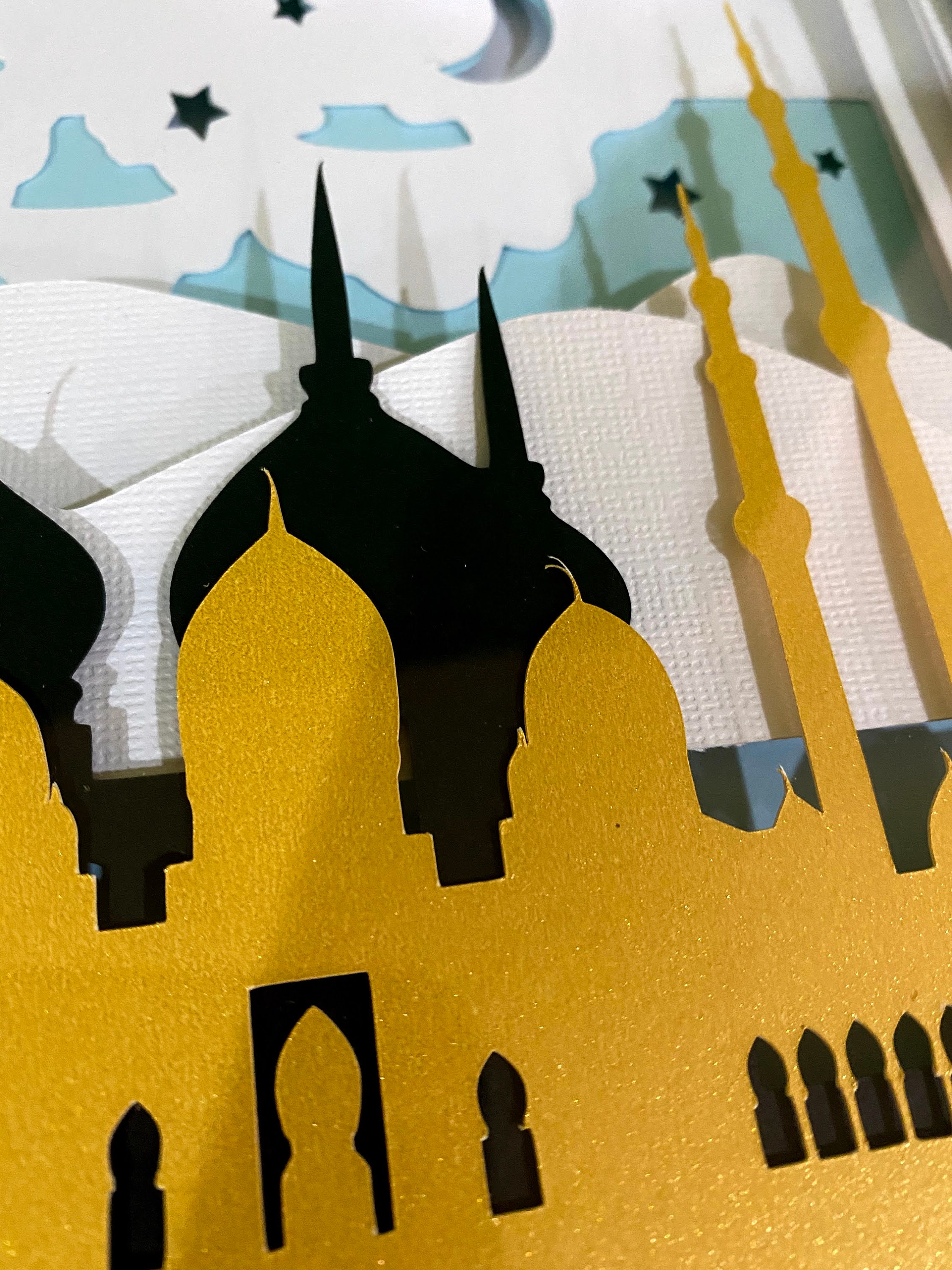 Muslim Art Islamic Holiday Template-Ramadan Shadow Box 3D Layered paper ...