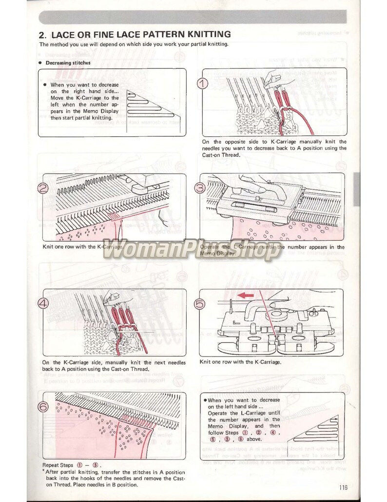 Instruction Book Brother User Guide KH-930 and Kh-940,ebook Pattern Pdf ...
