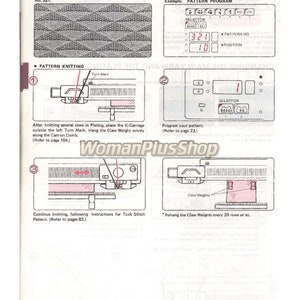 Instruction Book Brother User Guide KH-930 and Kh-940,ebook Pattern Pdf ...