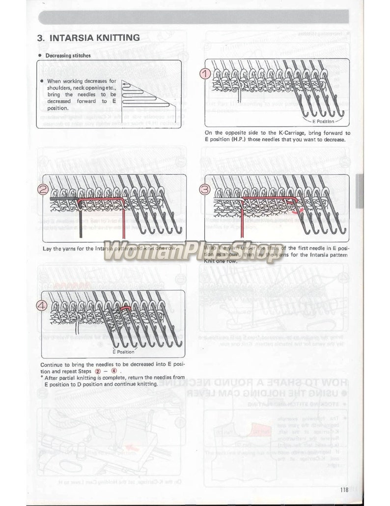 Instruction Book Brother User Guide KH-930 and Kh-940,ebook Pattern Pdf ...