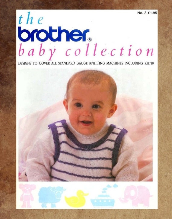 Knitting Machine Patterns Brother Baby Collectionpdf - Etsy