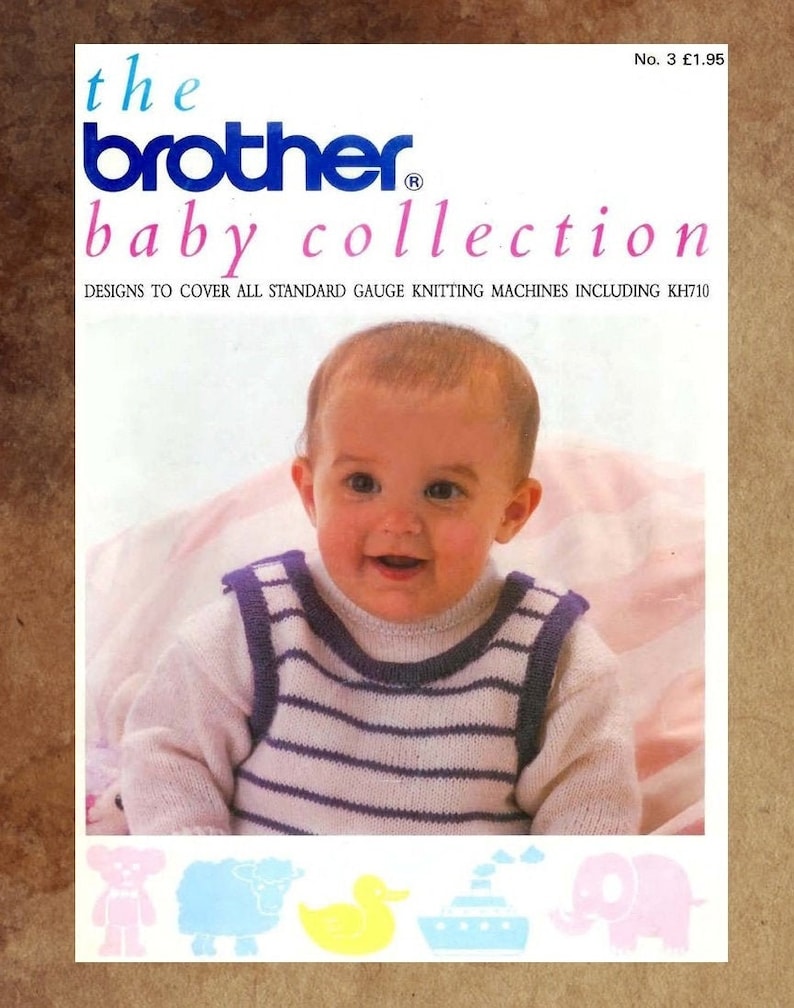 Knitting Machine Patterns Brother Baby Collectionpdf - Etsy