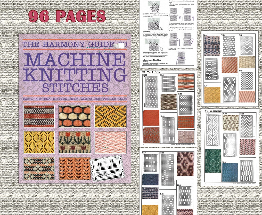 Machines Knitting Stitches Patterns,punch Cards 24,pdf,digital - Etsy