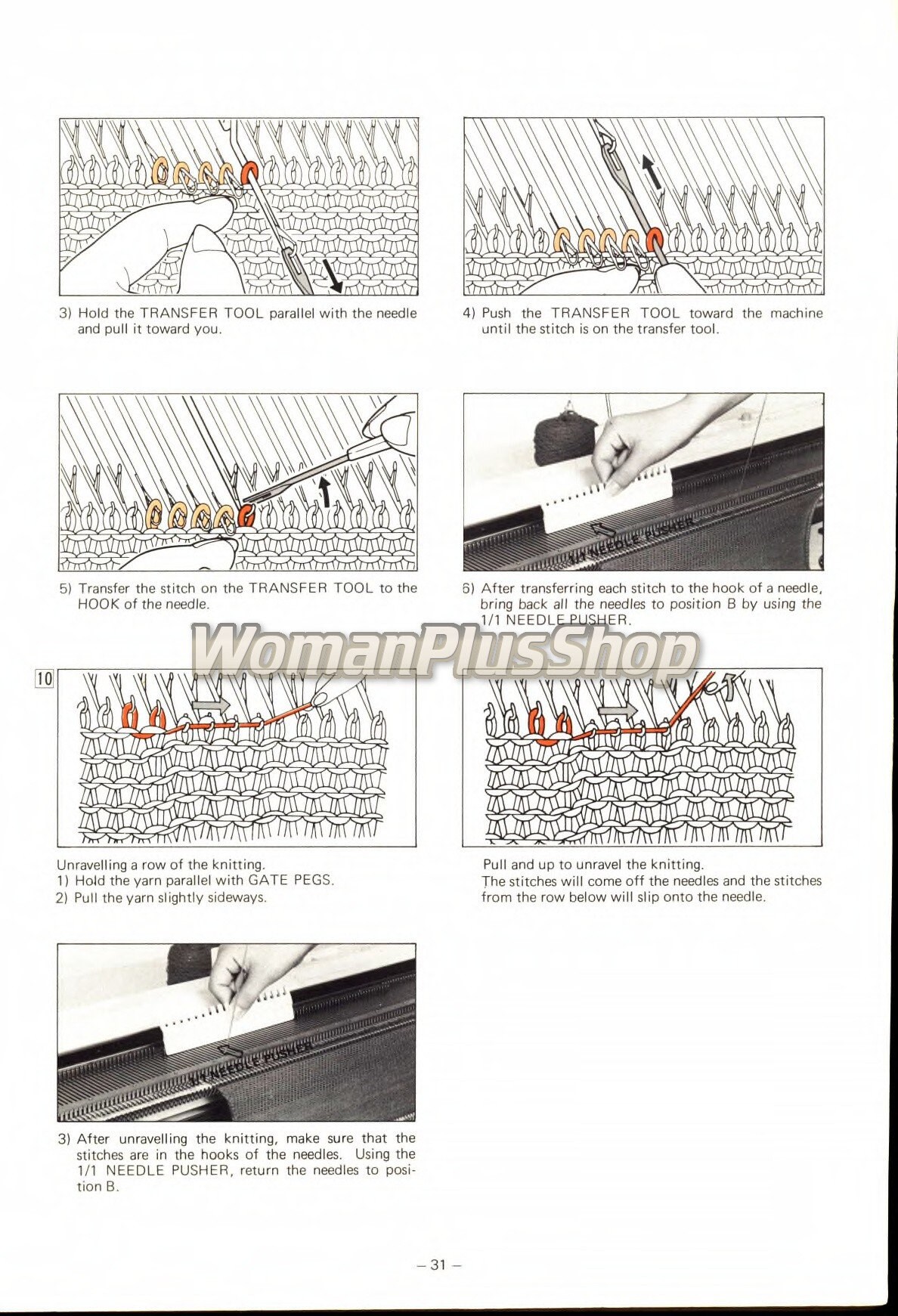 Brother Knitting Machines Instruction Manual KH-860, Pattern Ebook Pdf ...