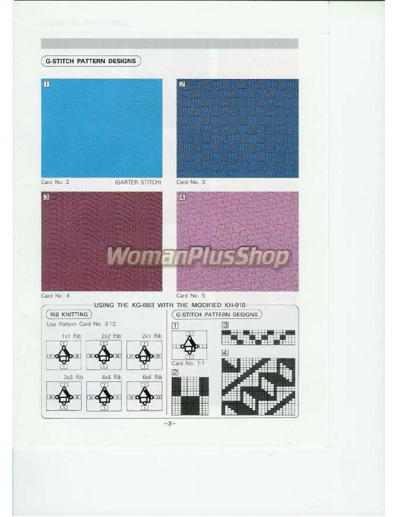 Knitting Machines Brother Punch Cards,instant,pdf,digital - Etsy