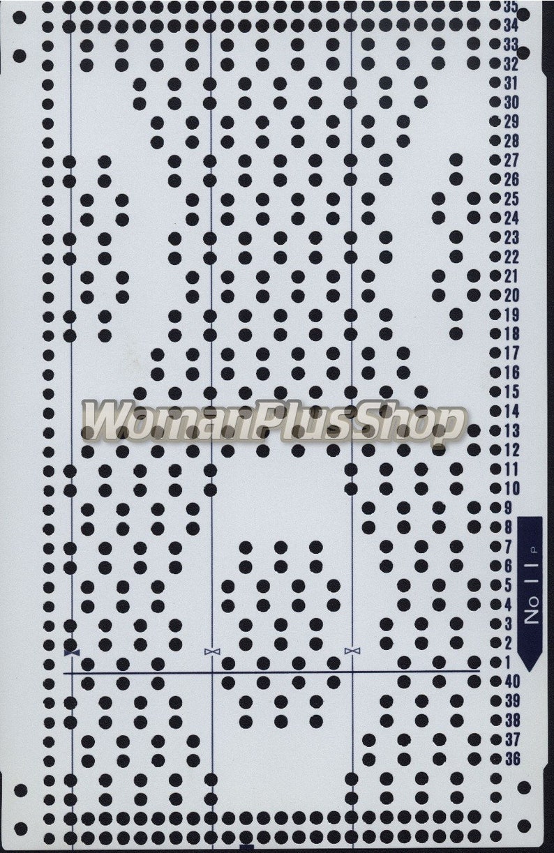 Knitting Machines Brother Punch Cards,pdf,digital,instant - Etsy