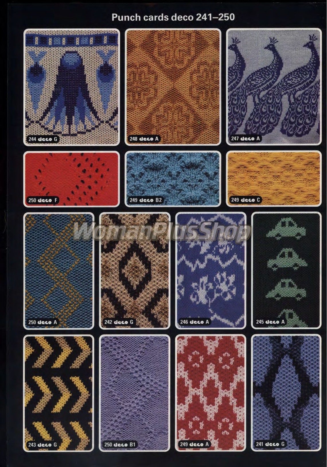 Knitting Machines Patterns Passap,punch Cards,pdf,digital - Etsy