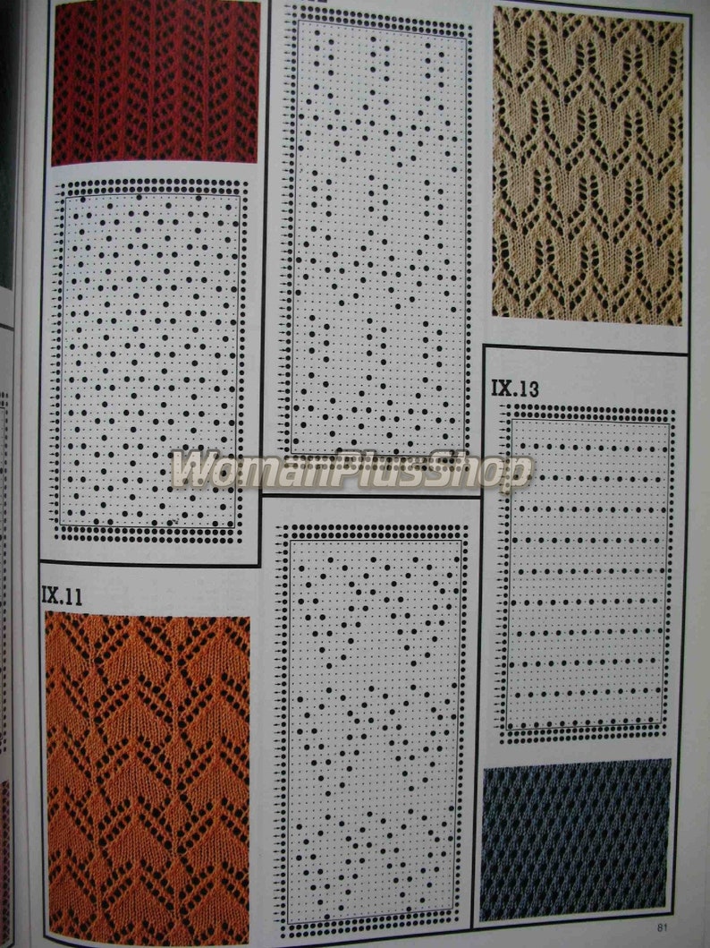 Machines Knitting Stitches Patternspunch Cards 24pdfdigital | Etsy