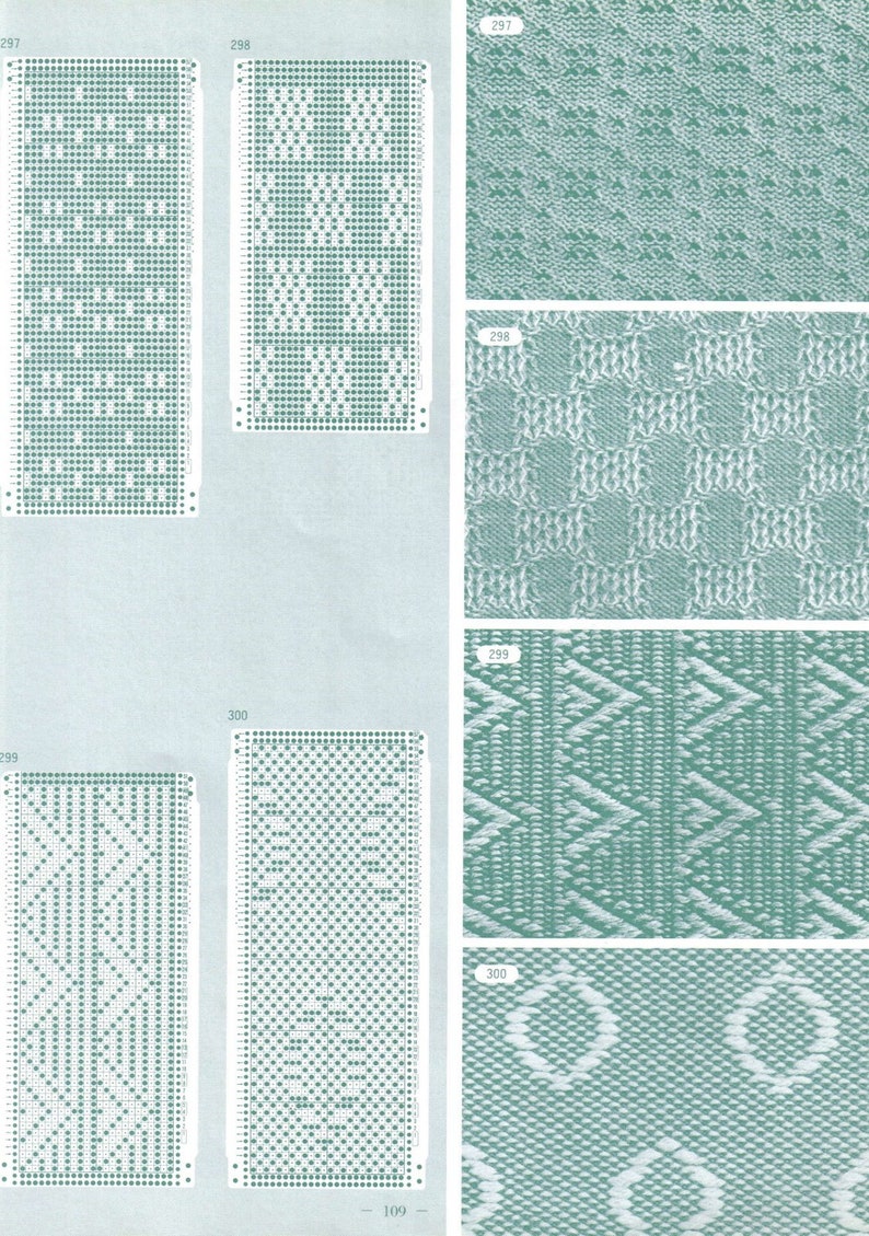 Machine Knit Patternpunch Cardknitting Machinesebook - Etsy