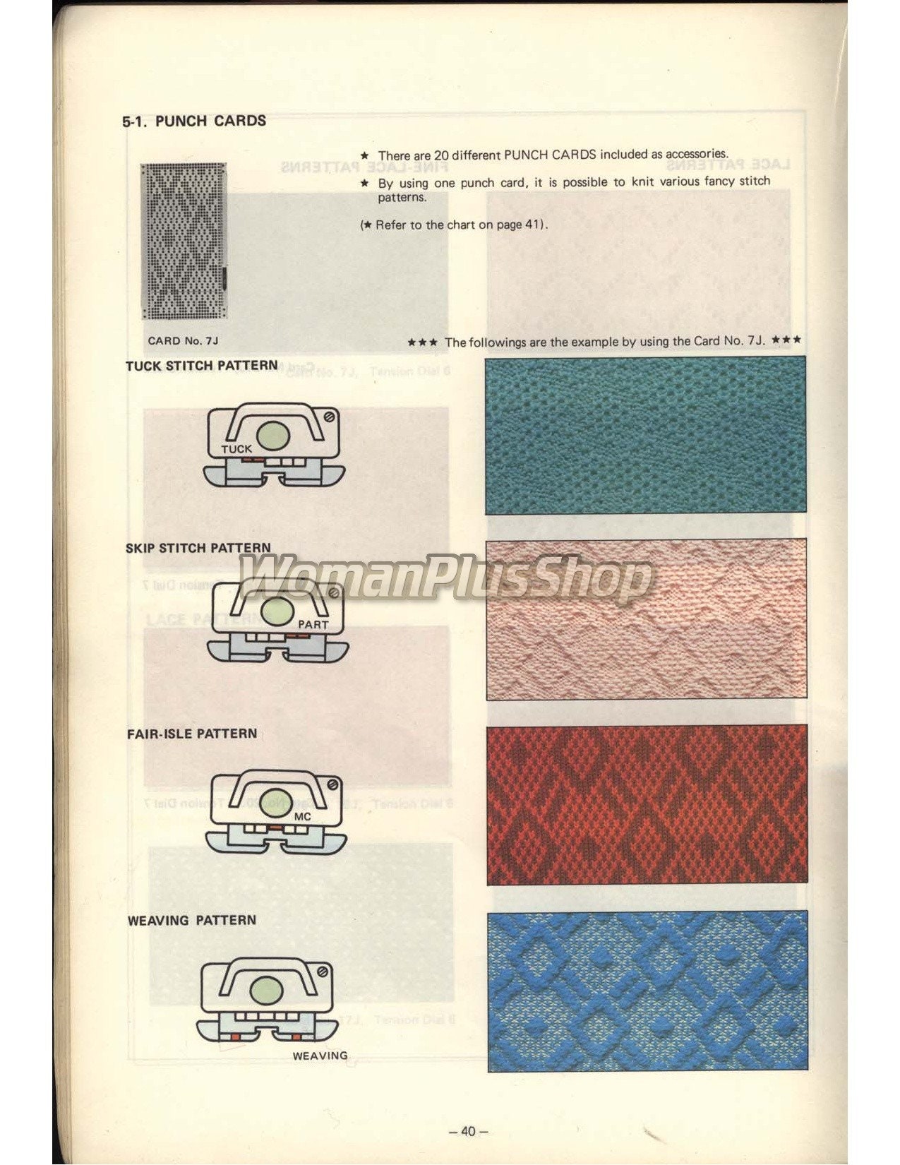 Knitting Machines Brother Punch Cards,pdf,digital,instant - Etsy