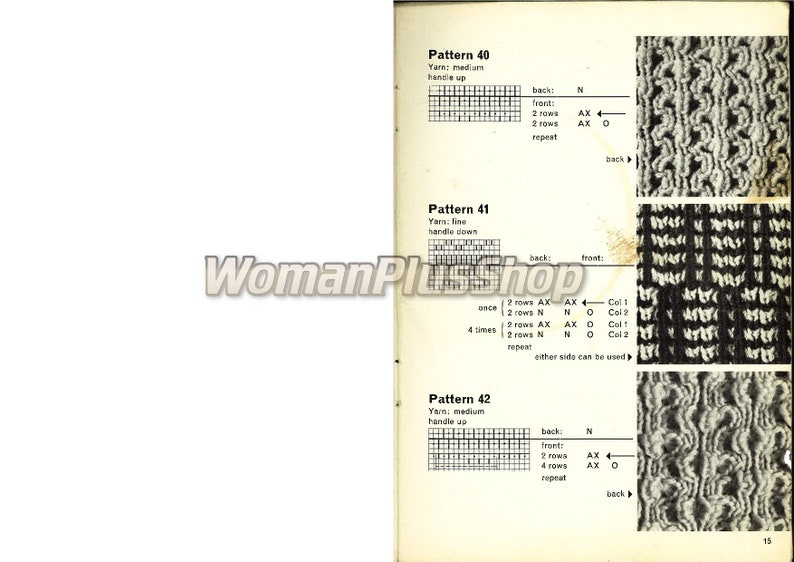 Knitting Machines Patterns Stitch Passap,pdf,digital - Etsy