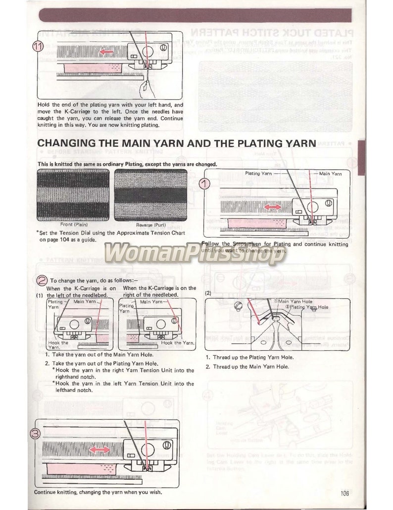 Instruction Book Brother User Guide KH-930 and Kh-940,ebook Pattern Pdf ...