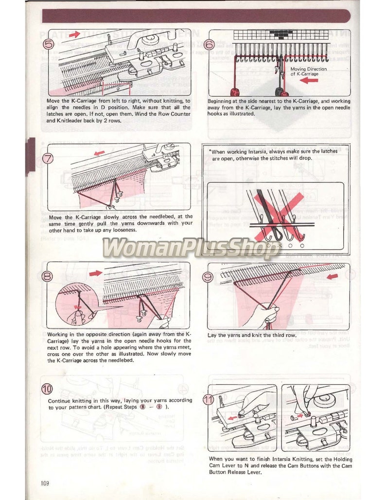 Instruction Book Brother User Guide KH-930 and Kh-940,ebook Pattern Pdf ...