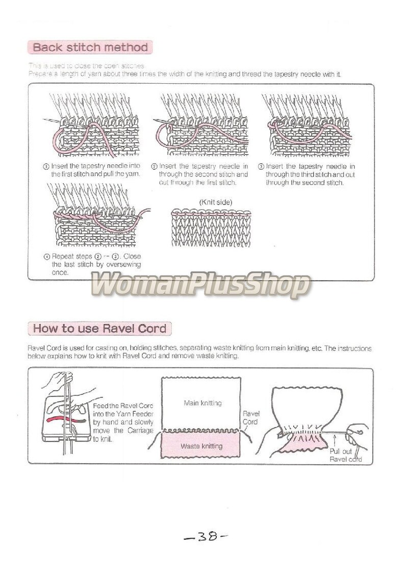 Machines Knitting Instruction Manual Singer,pattern Ebook Pdf - Etsy