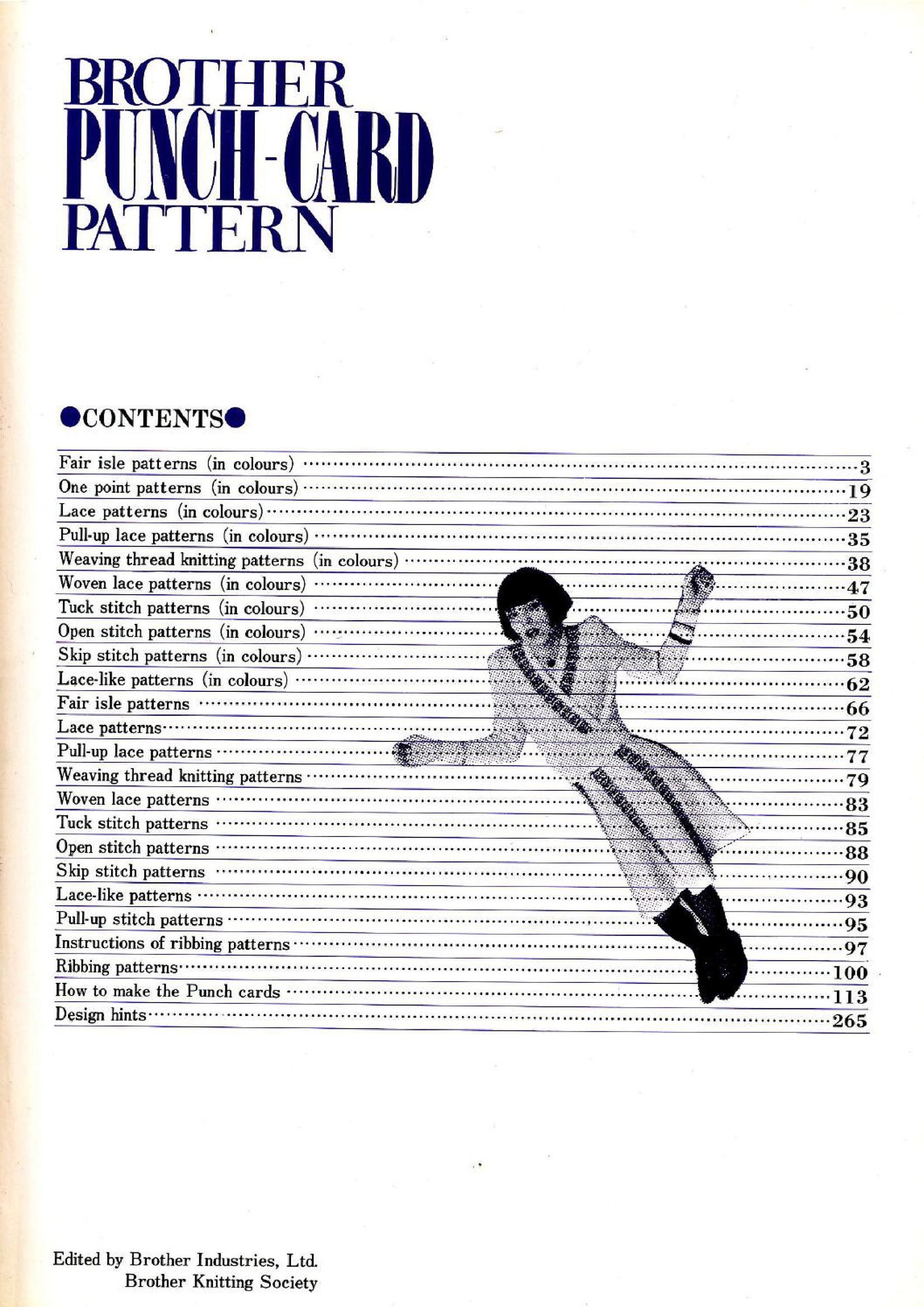 Machine Pattern, Knitting Machines, Brother Punch Card Pattern - Etsy