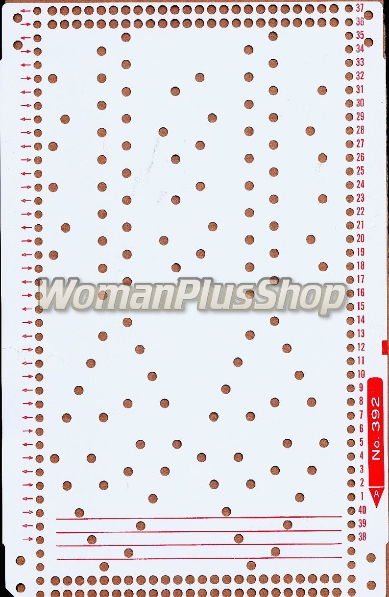 Knitting Machines Punch Cards Silver Reed Lace Set,pdf,digital - Etsy UK