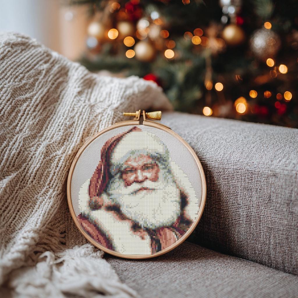 Santa Claus Cross Stitch Patterns PDF | Father Christmas Xmas Holiday ...