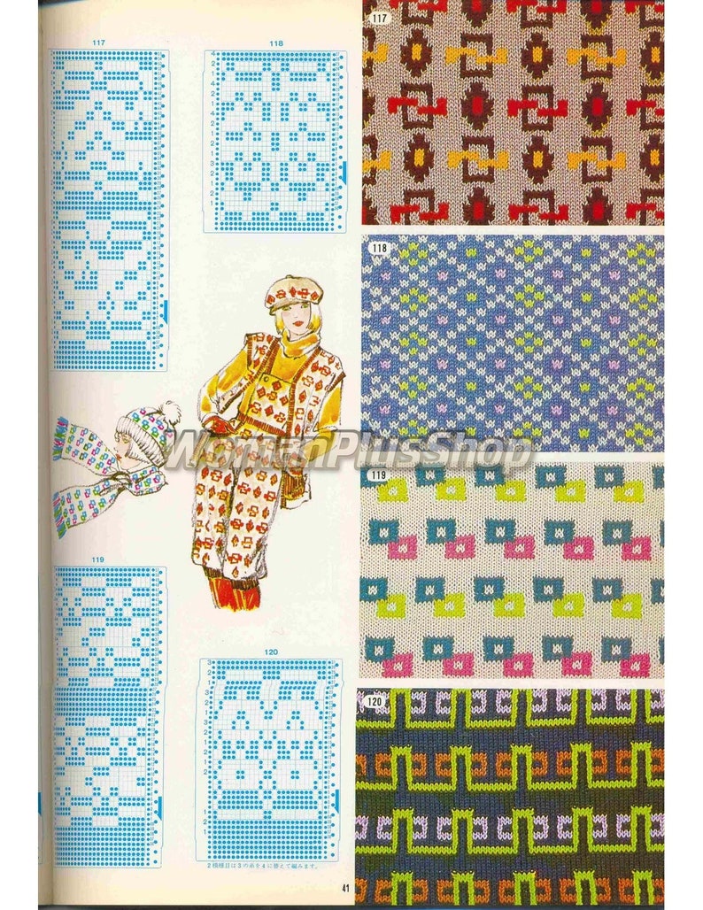 Knitting Machines Stitches Patternspunch Cards 24pdfdigital - Etsy