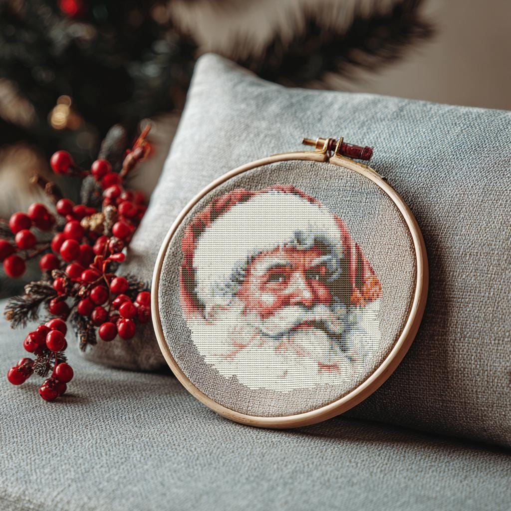 Santa Claus Cross Stitch Patterns PDF | Father Christmas Xmas Holiday ...