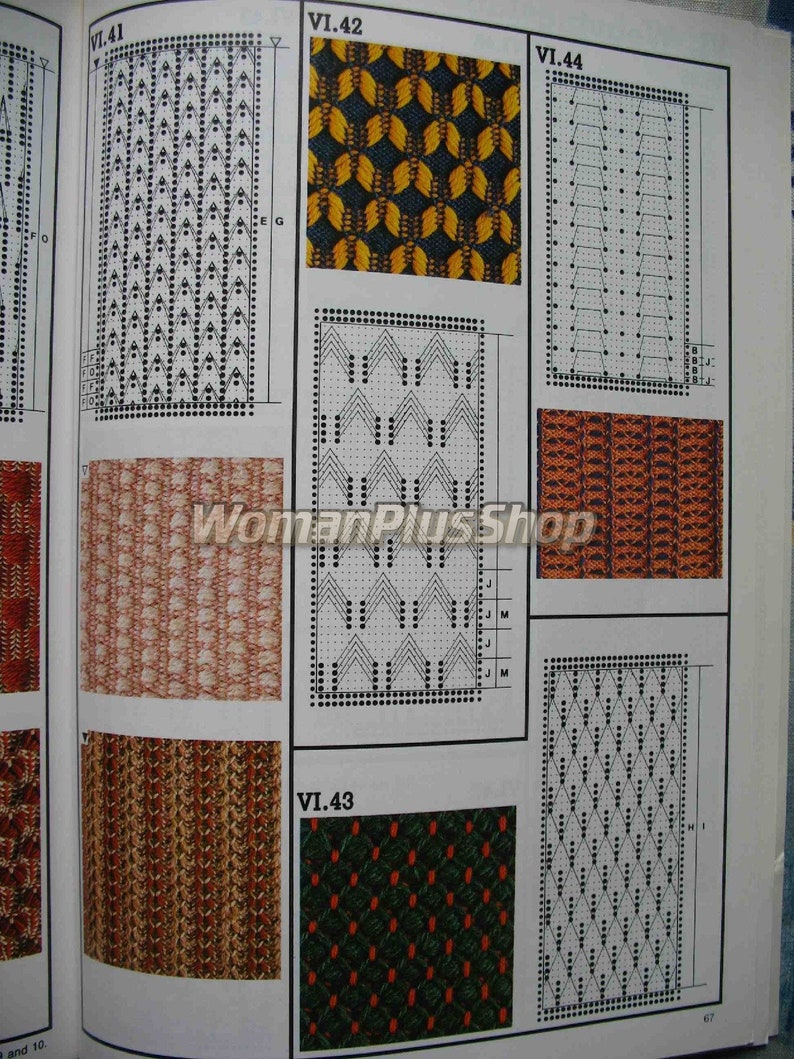 Machines Knitting Stitches Patternspunch Cards 24pdfdigital - Etsy