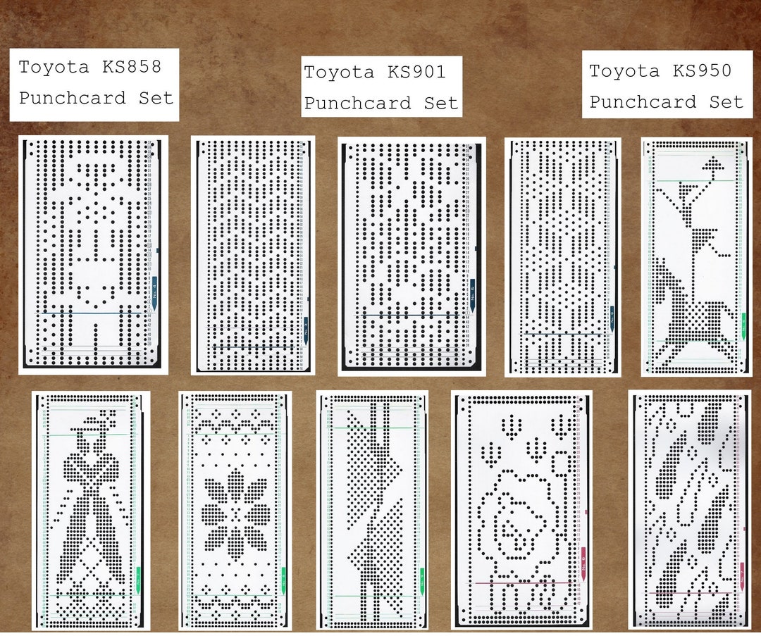 Knitting Machines Patterns Punch Card Digital,pdf - Etsy